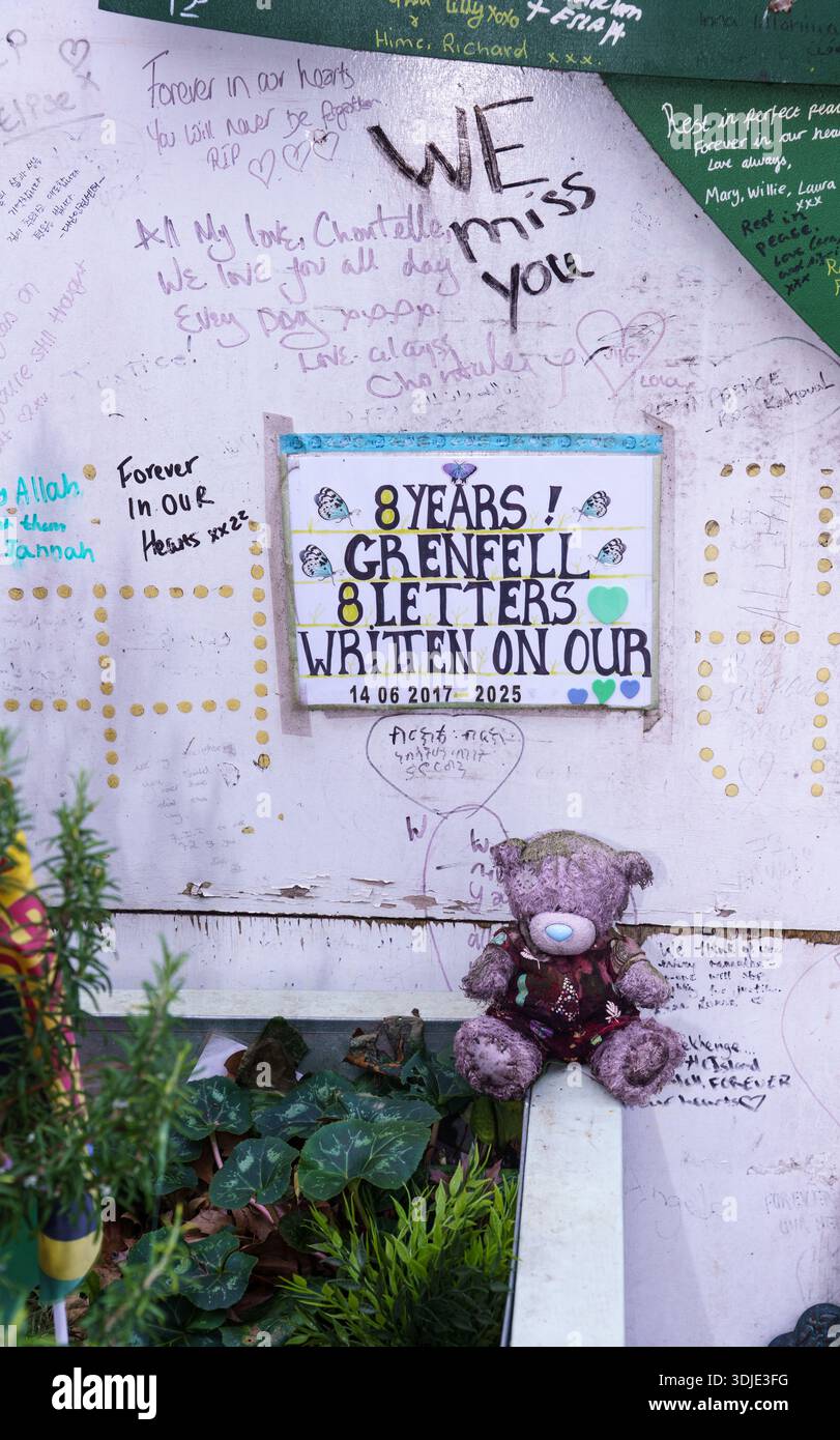 Grenfell Tower January 26th 2026.Work continues to dismantle Grenfell ...