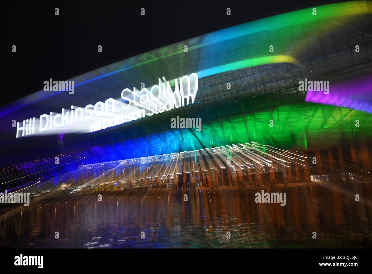 General view outside the Hill Dickinson Stadium during the Everton v ...