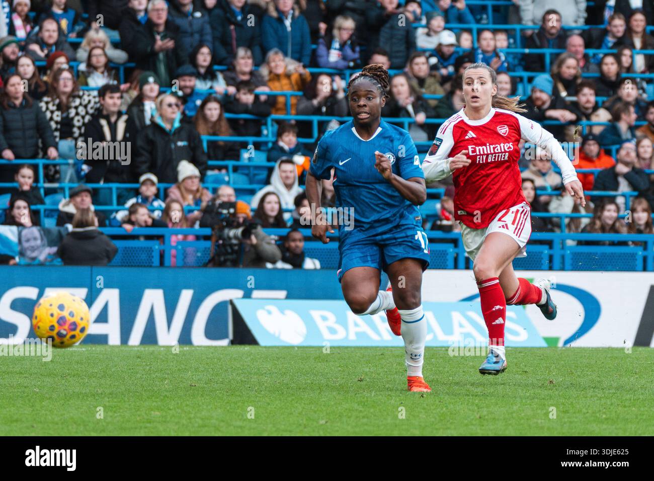 during the Barclays FA Women's Super League match between Chelsea and ...