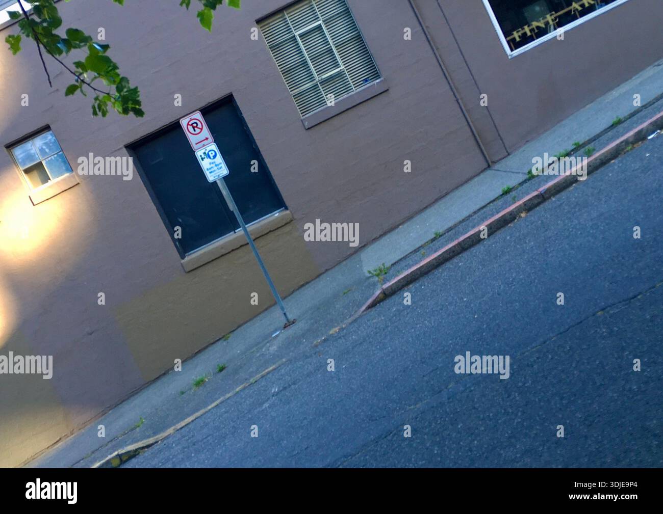 Steep street, Belltown, Seattle, USA Stock Photo - Alamy