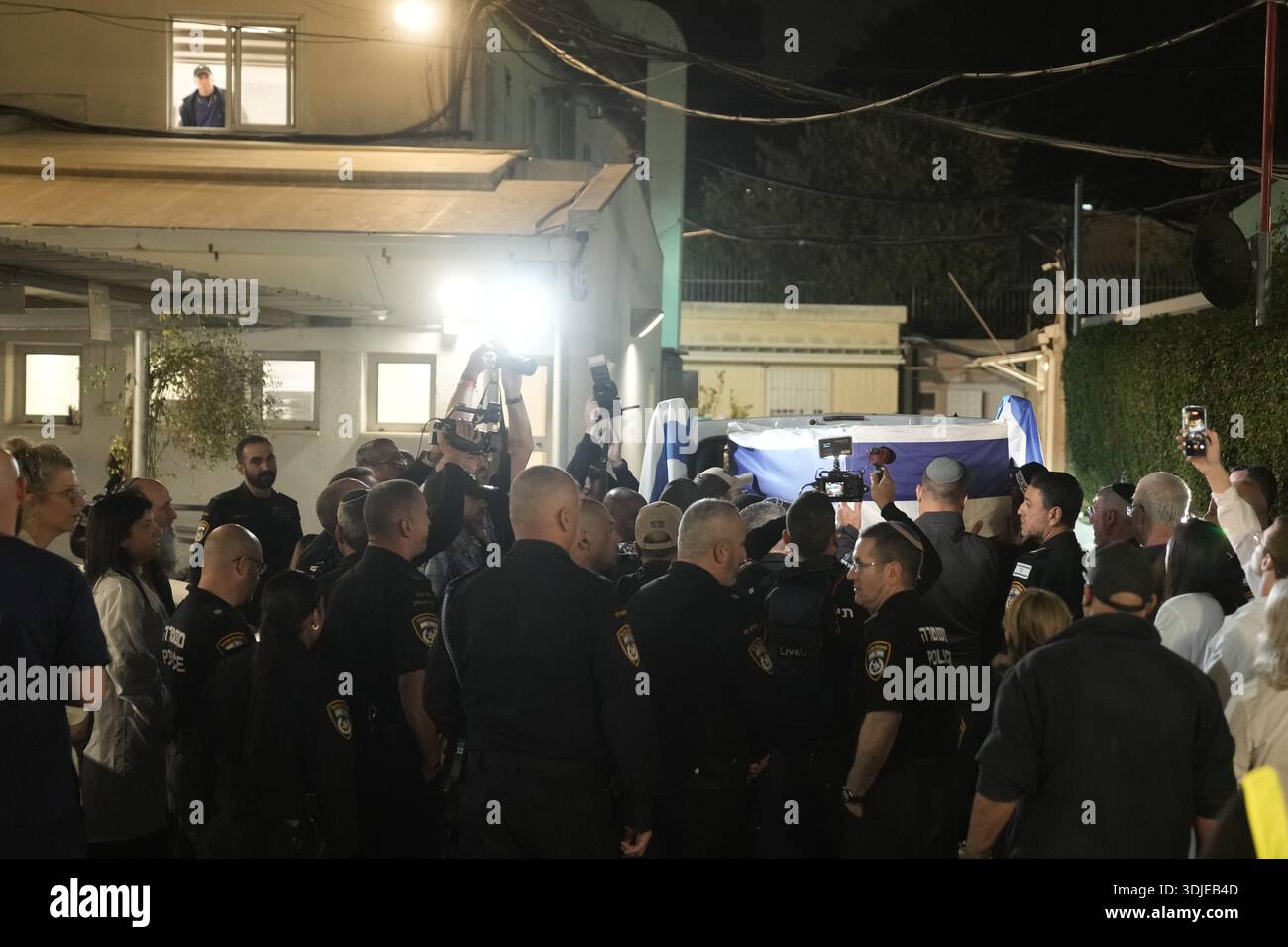 The coffin with remains of Israeli hostage Ran Gvili, last to be ...