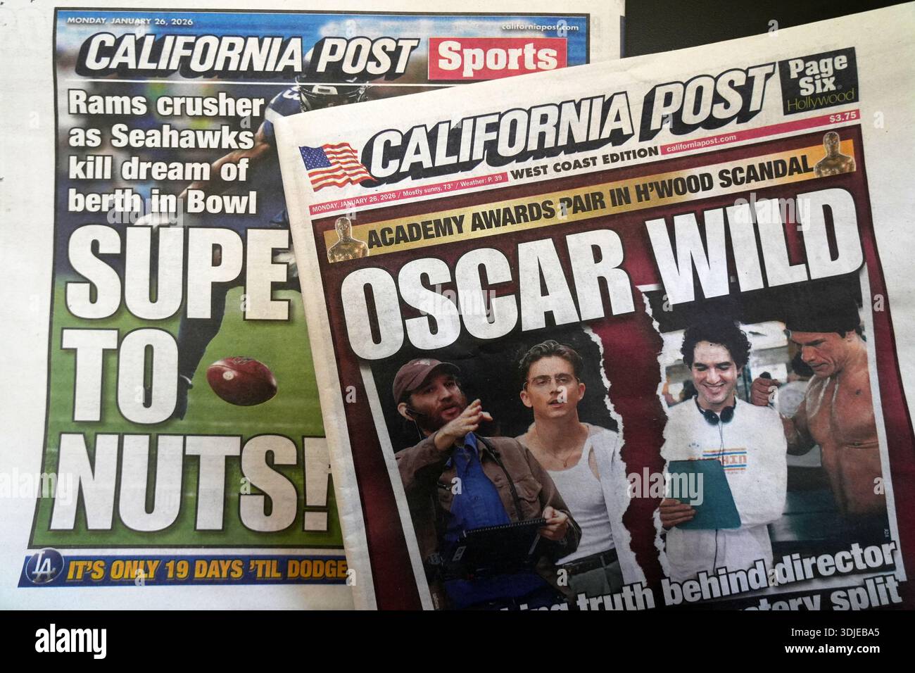 The first issue of the tabloid newspaper The California Post is ...