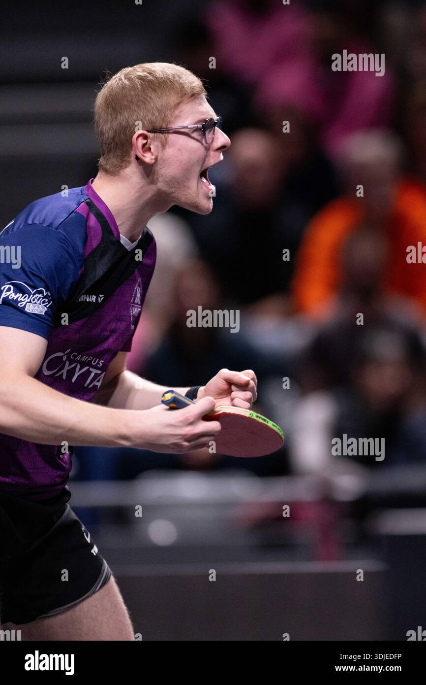 Felix Lebrun of Montpellier celebrates his point during Pro A 2025/2026 ...