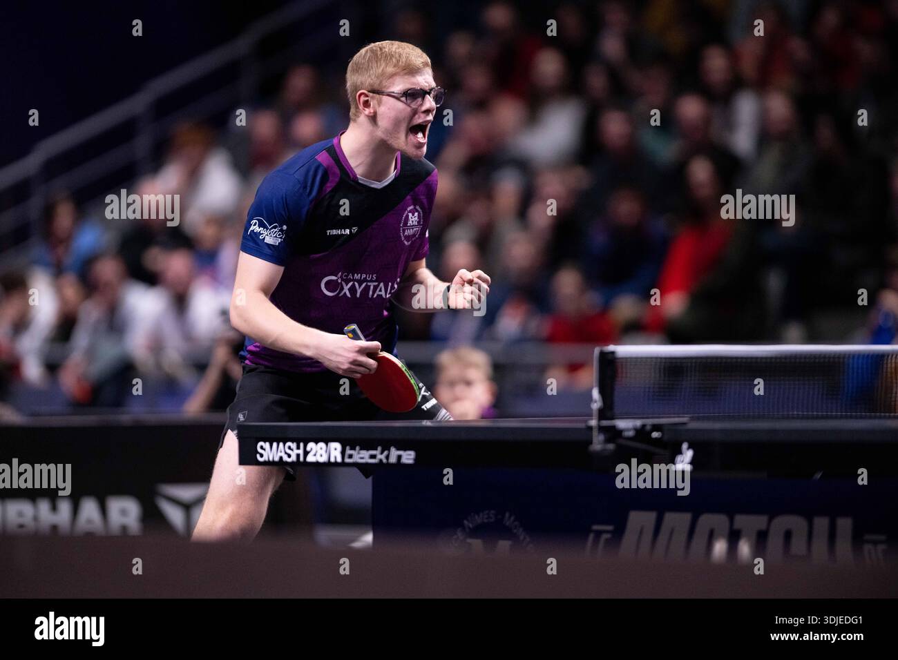Felix Lebrun of Montpellier celebrates his point during Pro A 2025/2026 ...