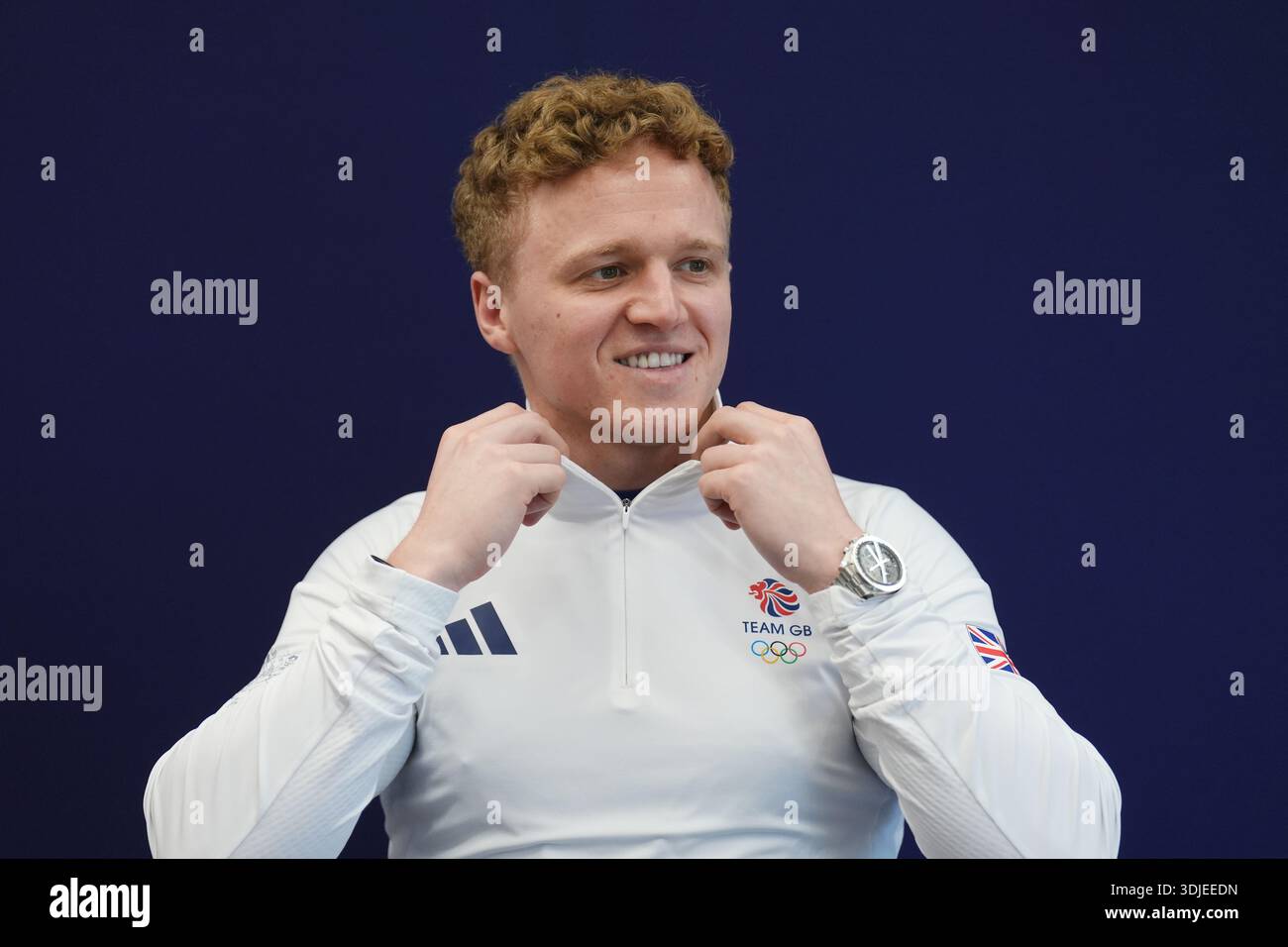 Curler Bobby Lammie during a Team GB kitting out session for Milano ...