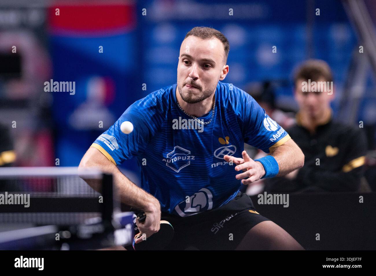 Simon Gauzy of Hennebont during Pro A 2025/2026 between ANMTT and ...