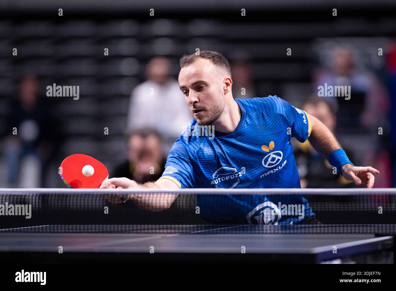 Simon Gauzy of Hennebont during Pro A 2025/2026 between ANMTT and ...