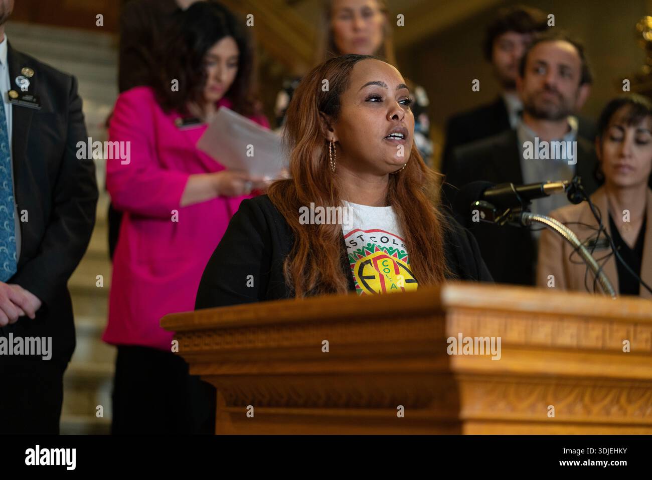 DENVER, COLORADO — Jan. 26, 2026: at the Colorado Capitol in Denver on ...