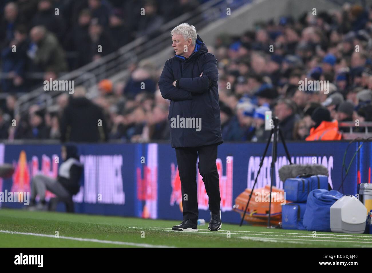 Everton manager David Moyes during the Everton v Leeds United Premier ...