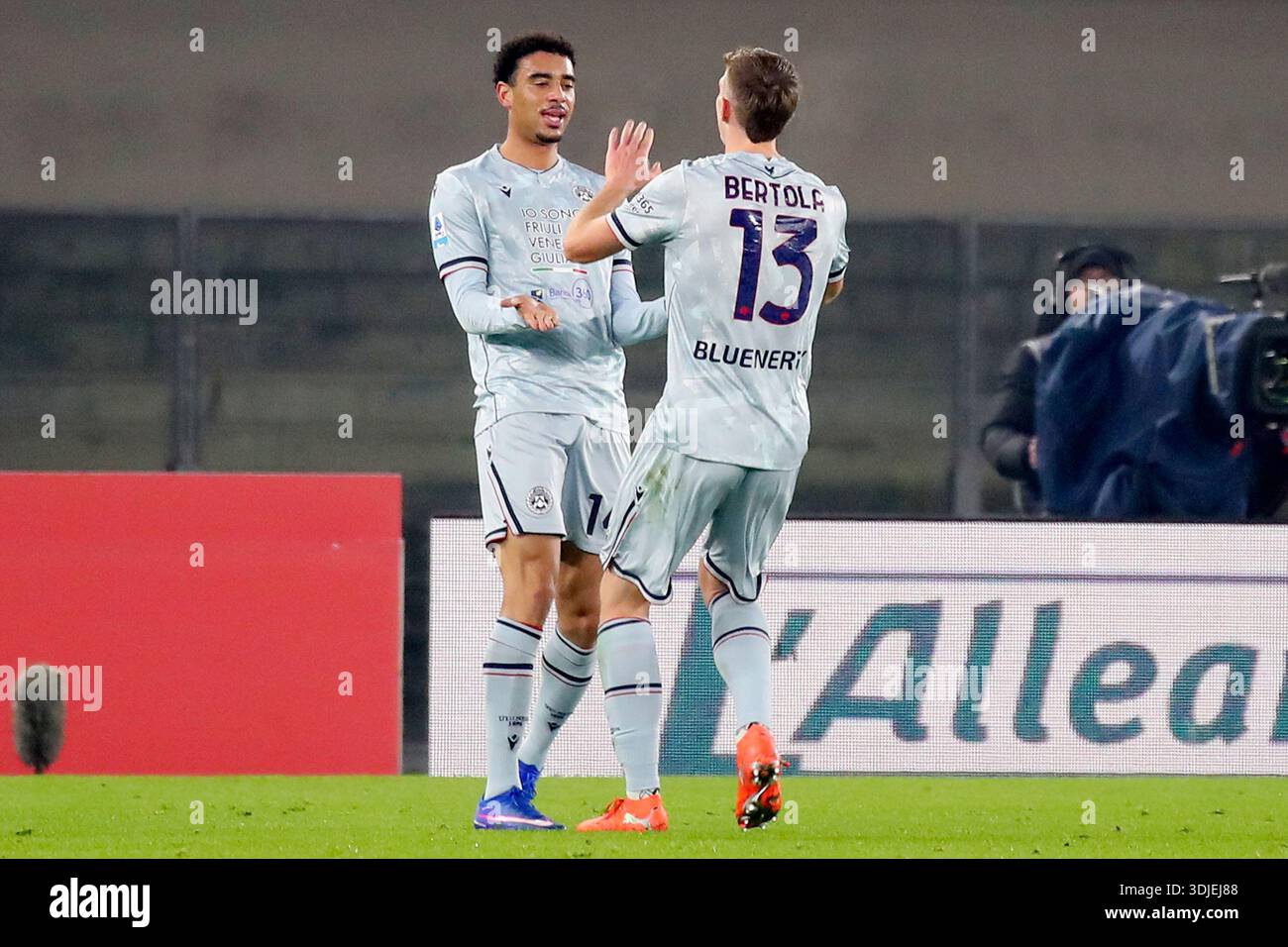 Udinese's Arthur Atta celebration goal 0-1 during the Serie A soccer ...