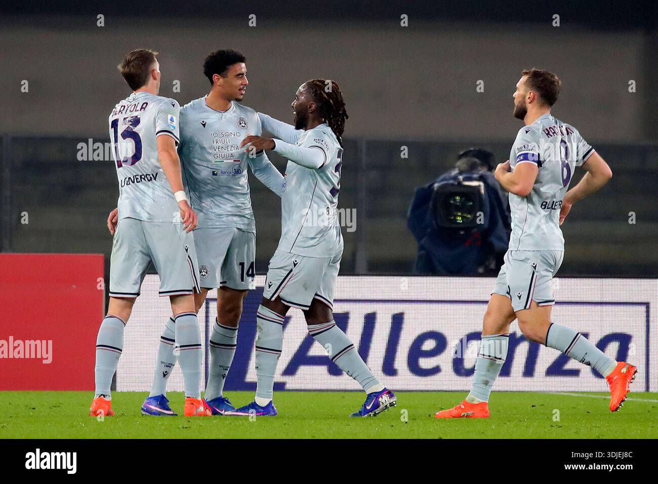 Udinese's Arthur Atta celebration goal 0-1 during the Serie A soccer ...