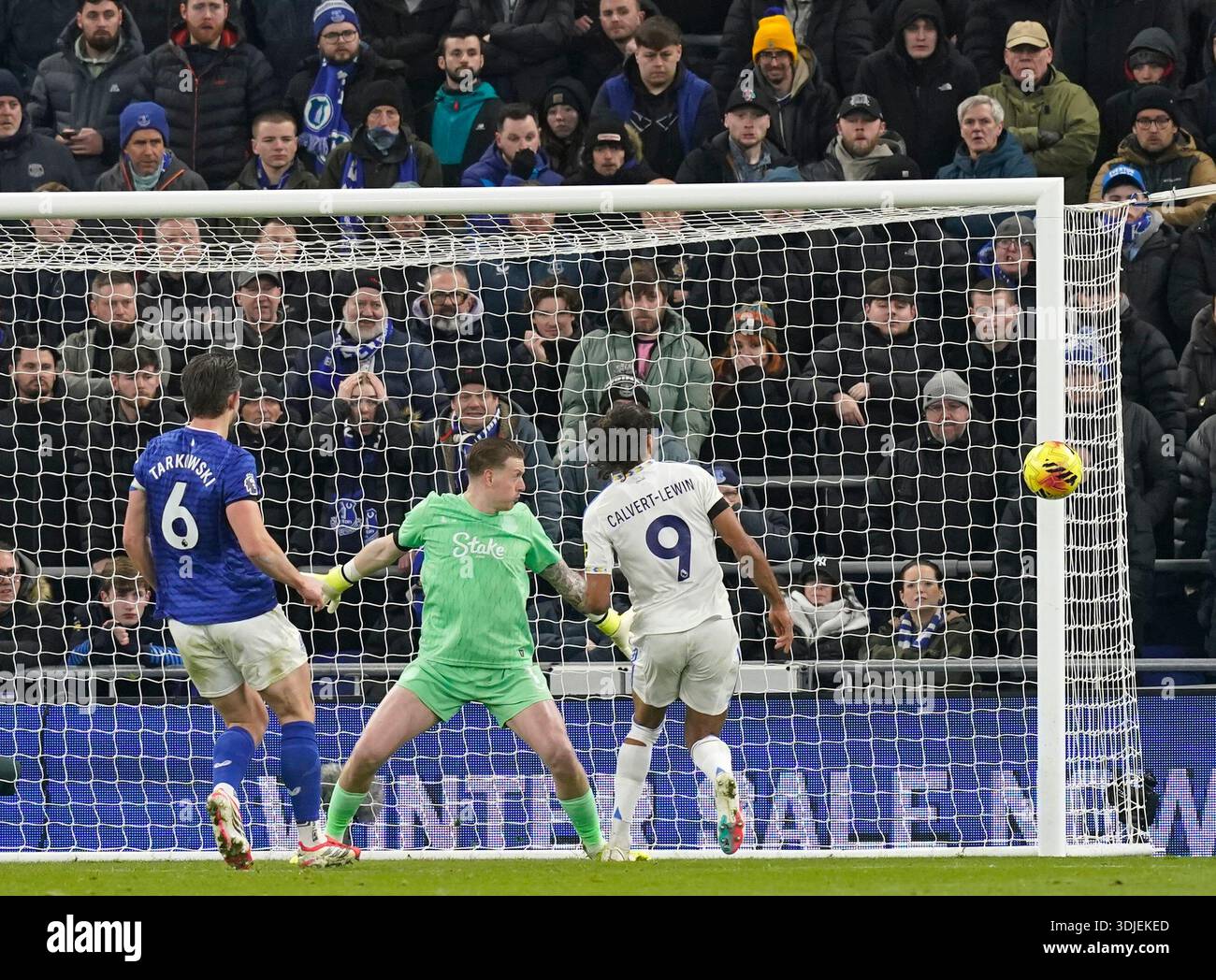 Liverpool, England, 26th January 2026. Dominic Calvert-Lewin of Leeds ...