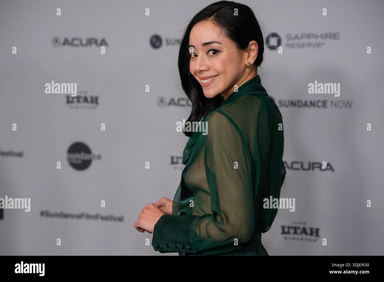 Aimee Garcia attends the premiere of "Chasing Summer" during the ...