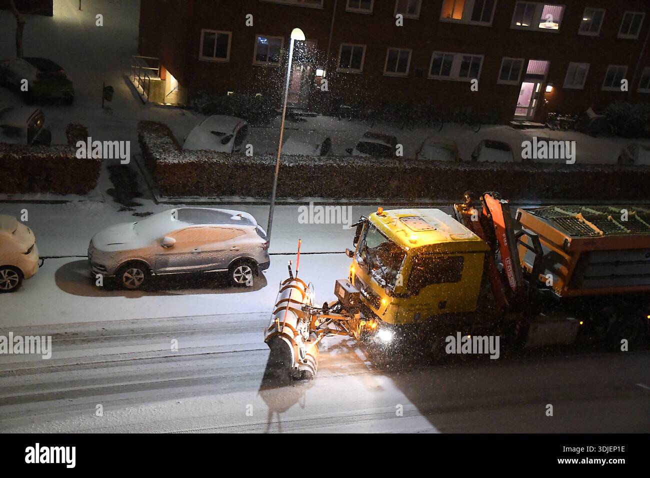 Copenhagen/Denmark/ 26 .december 2025/senior citizen walker parked at ...