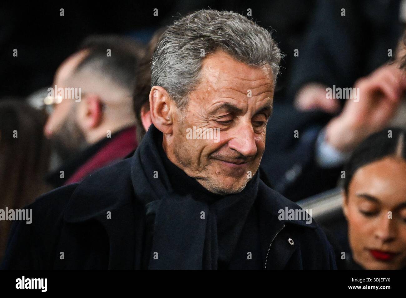 Former French President Nicolas SARKOZY during the French championship ...