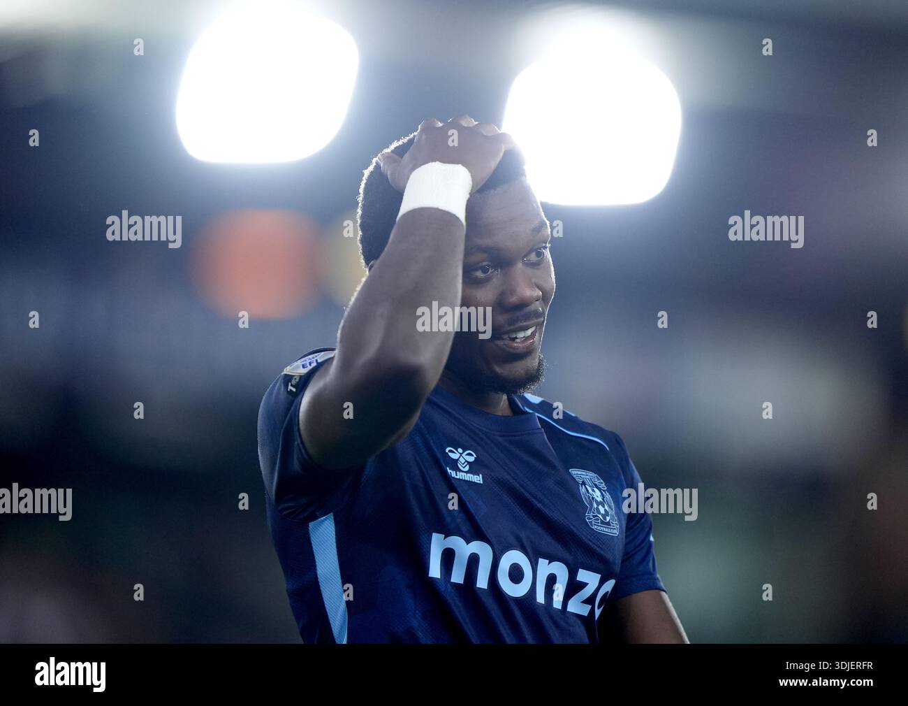 Coventry City's Ephron Mason-Clark reacts during the Sky Bet ...