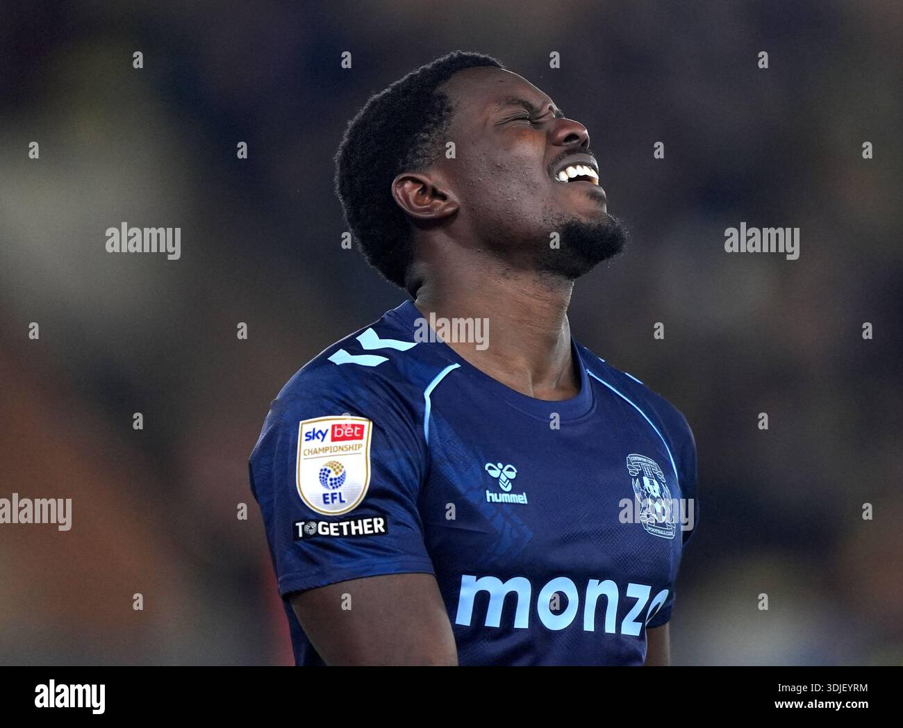 Coventry City's Ephron Mason-Clark reacts during the Sky Bet ...