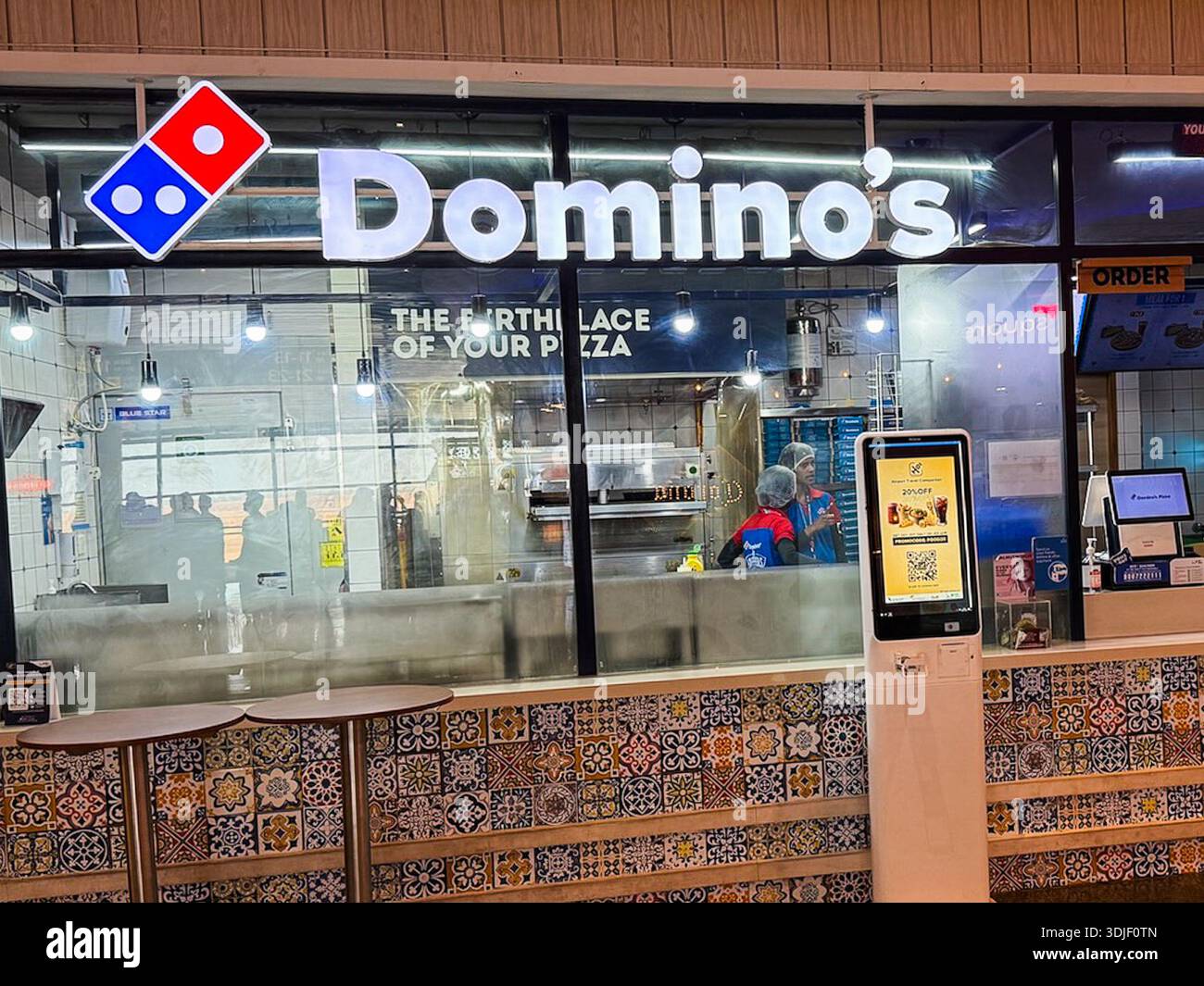 Passengers shop at Domino's in Manohar International Airport (GOX) in ...