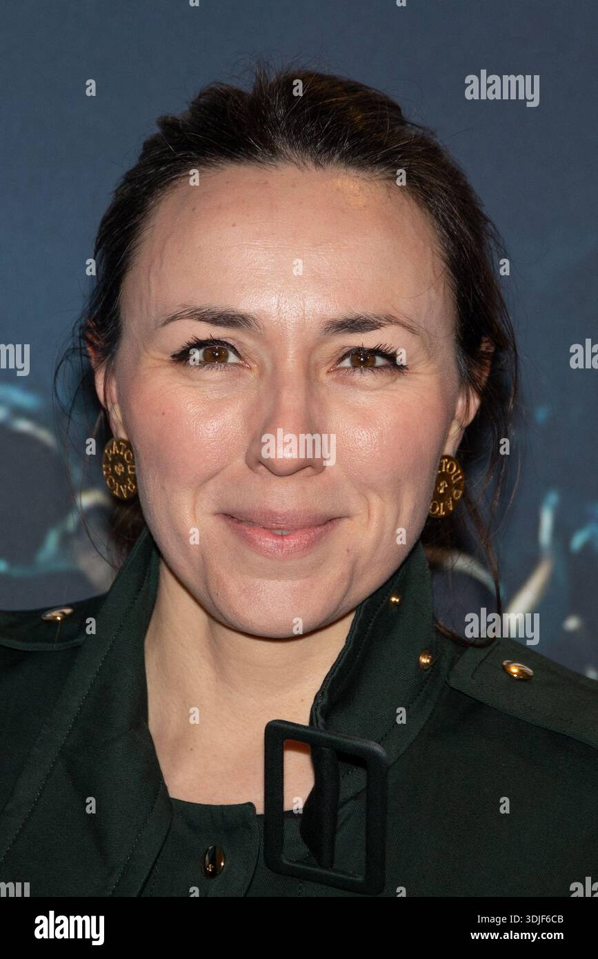 Deborah Grall attends 'Gourou' Paris Film Premiere at Pathe Palace on ...