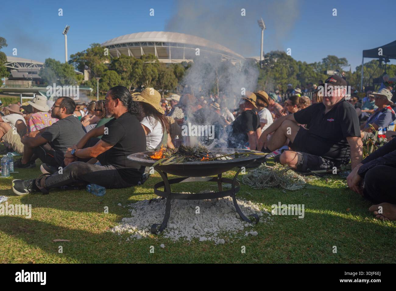 Adelaide Australia 26 January 2026. Burning of native plants at ...