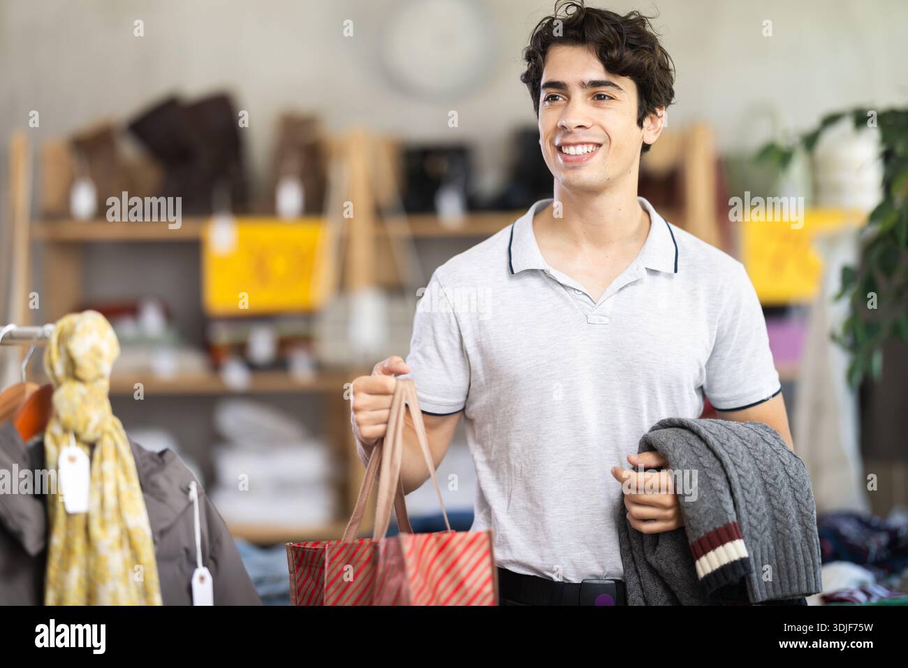 Male happy owner new hi-res stock photography and images - Alamy