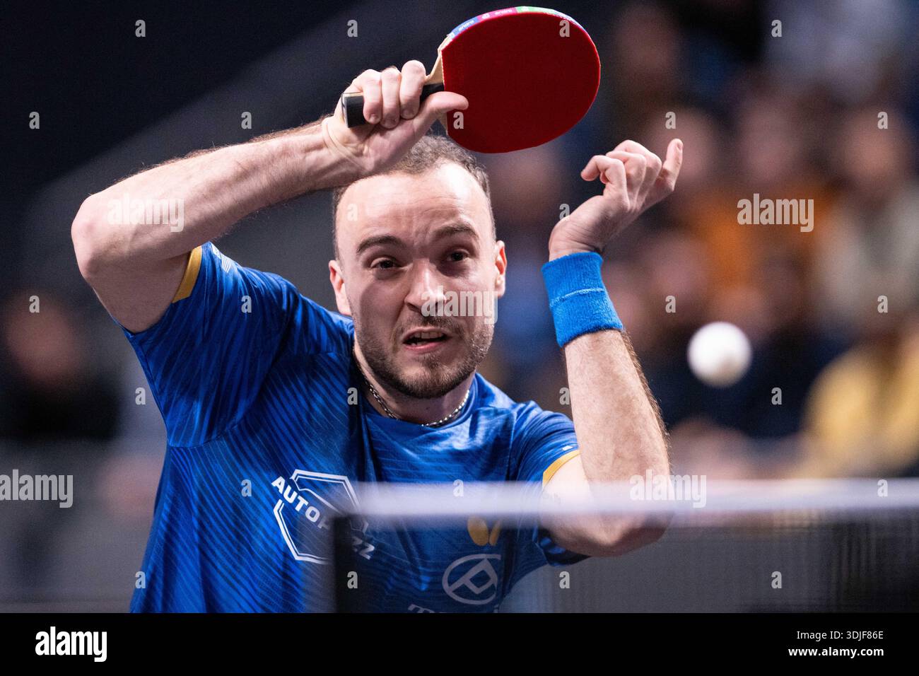 Simon Gauzy of Hennebont during Pro A 2025/2026 between ANMTT and ...