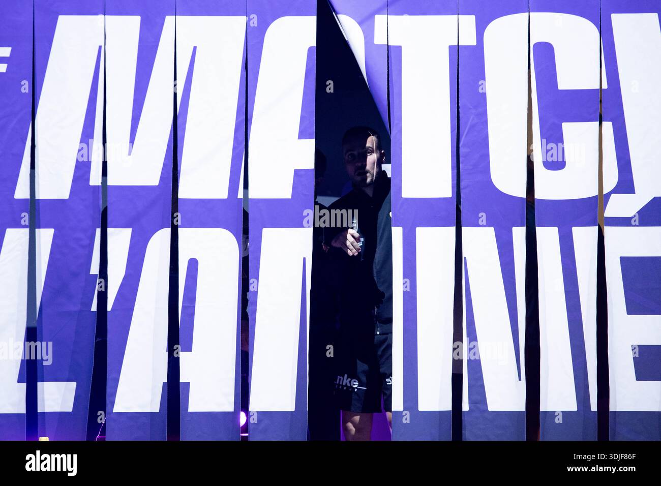 Simon Gauzy of Hennebont during Pro A 2025/2026 between ANMTT and ...