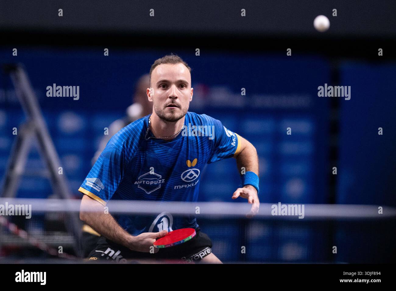 Simon Gauzy of Hennebont during Pro A 2025/2026 between ANMTT and ...