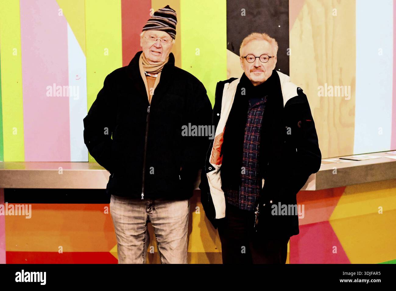 26 January 2026, Munich: Gerhard Polt (l) and Josef Hader (r) after ...