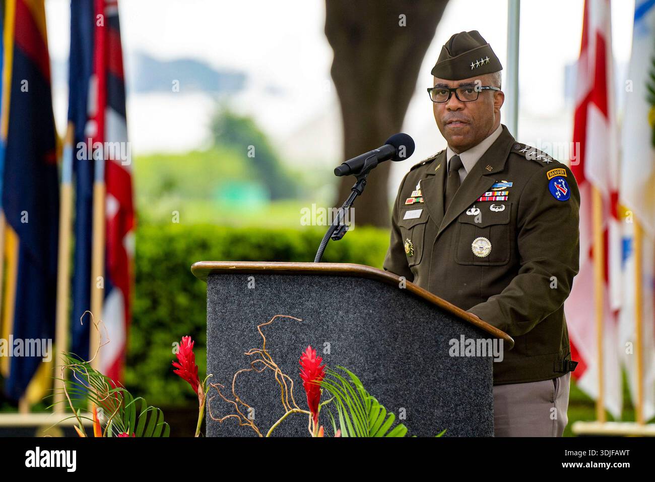 Gen. Ronald P. Clark, commander of U.S. Army Pacific, delivers remarks ...