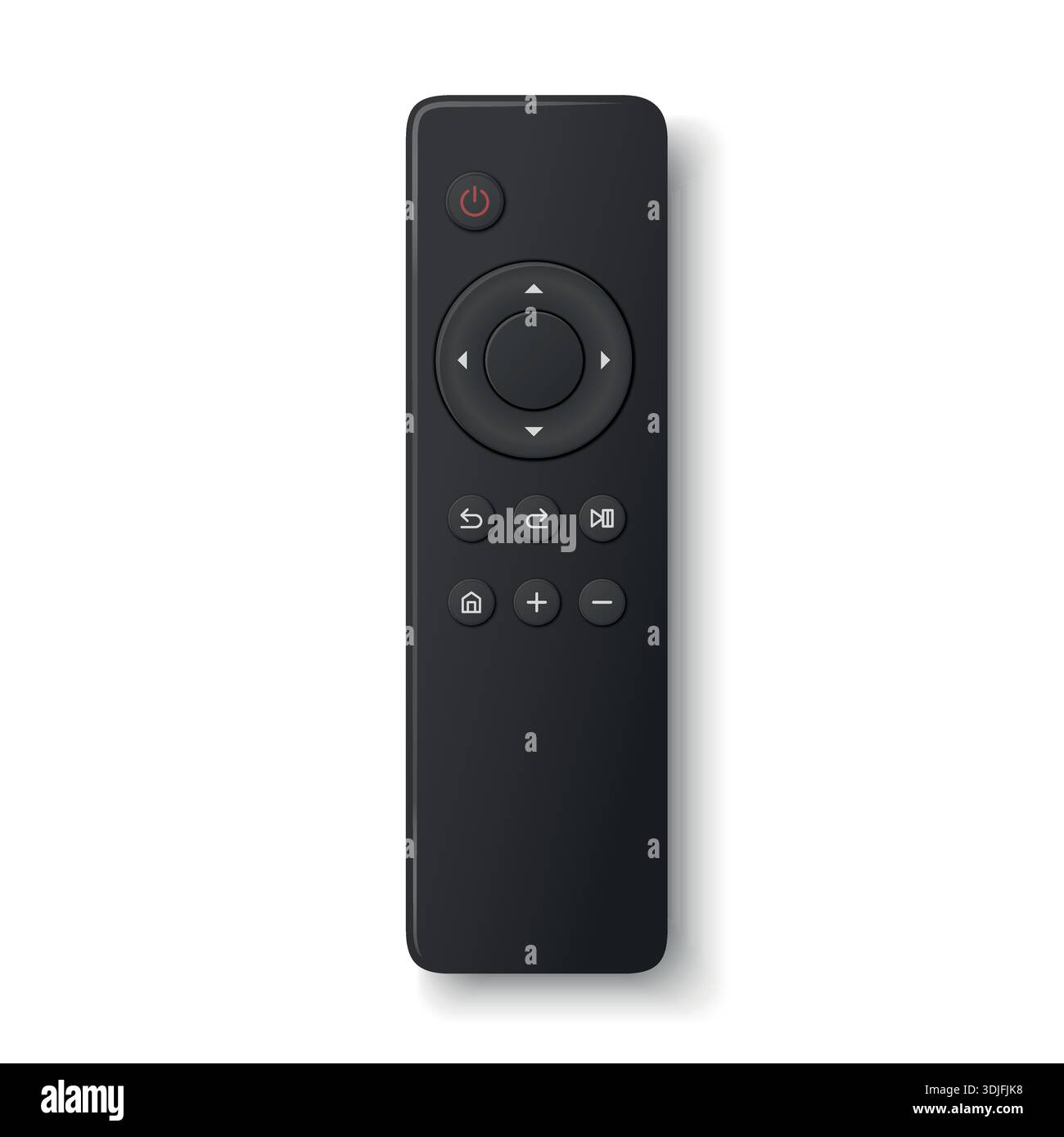 Vector 3d Realistic TV Remote Control, Isolated. Smart Remote ...
