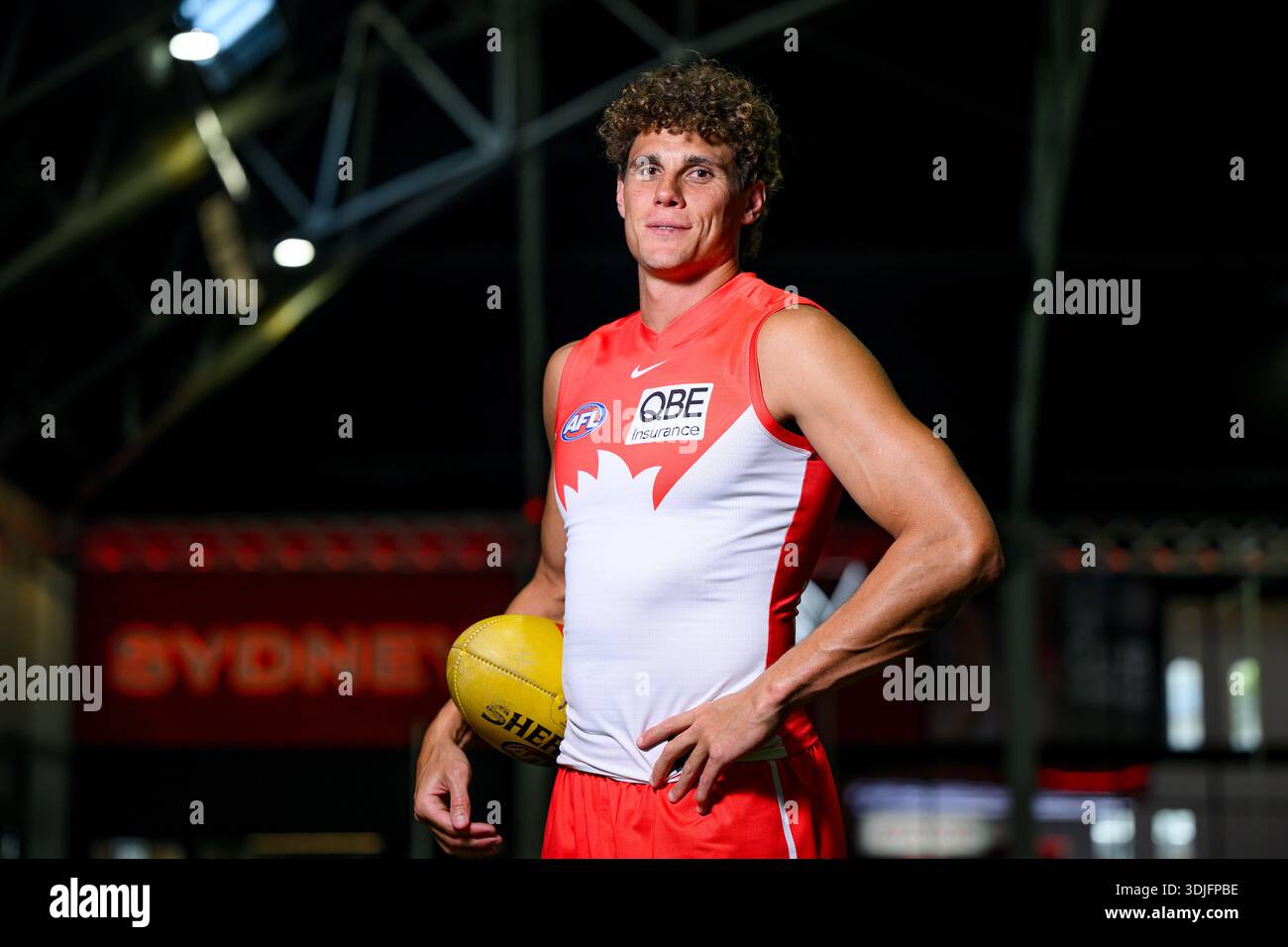 Charlie Curnow poses for a photograph during Sydney Swans 2026 AFL Team ...