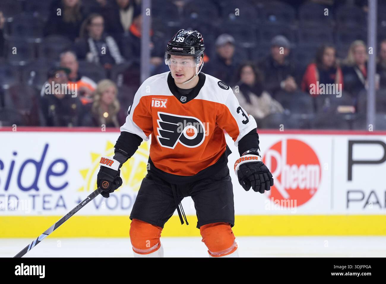 Philadelphia Flyers' Matvei Michkov plays during an NHL hockey game ...
