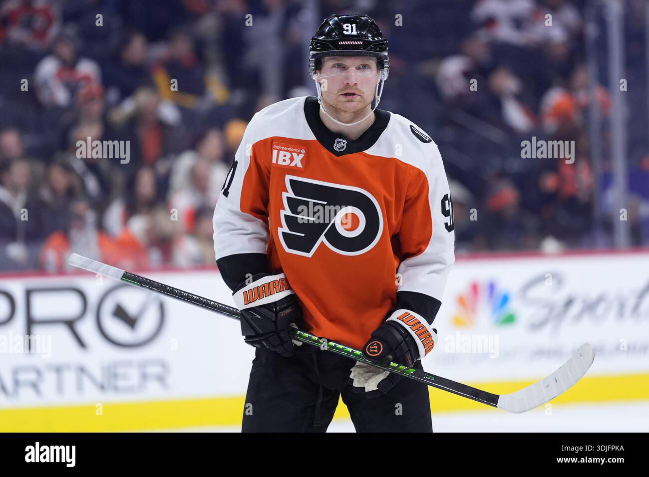 Philadelphia Flyers' Carl Grundstrom plays during an NHL hockey game ...