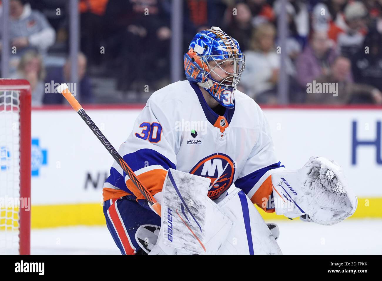 New York Islanders' Ilya Sorokin plays during an NHL hockey game Monday ...