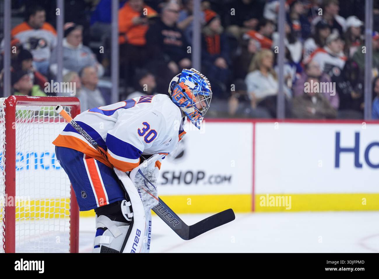 New York Islanders' Ilya Sorokin plays during an NHL hockey game Monday ...