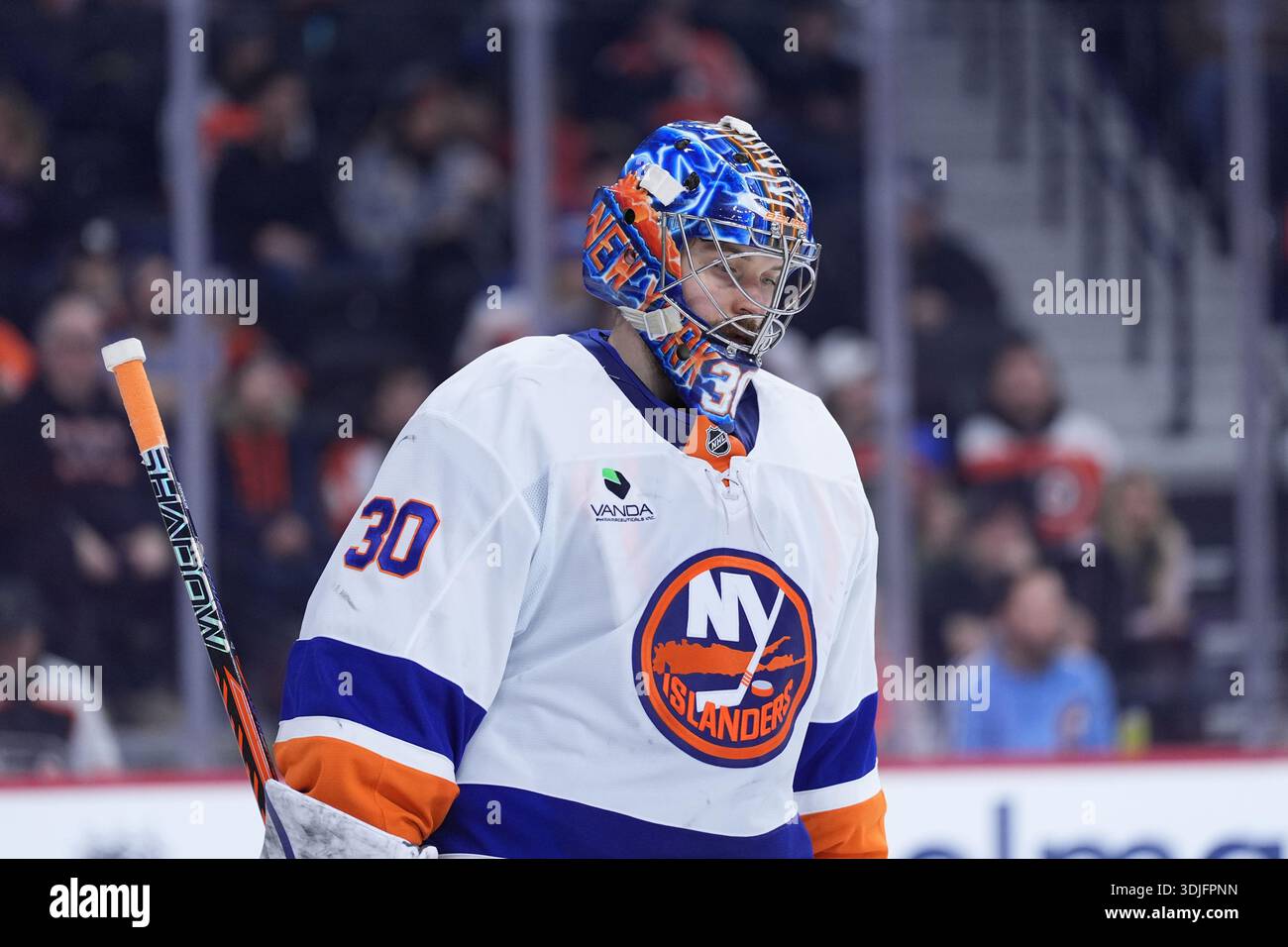 New York Islanders' Ilya Sorokin plays during an NHL hockey game Monday ...