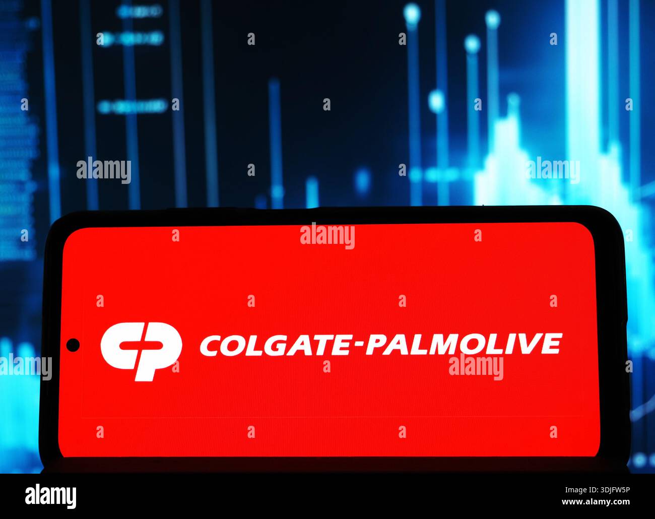 In this photo illustration, the Colgate-Palmolive Company logo seen ...