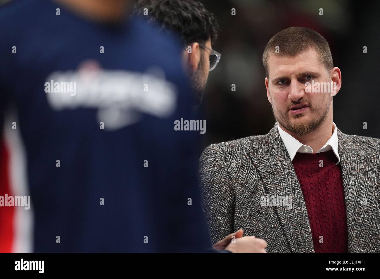 Denver Nuggets center Nikola Jokić (15) in the second half of an NBA ...