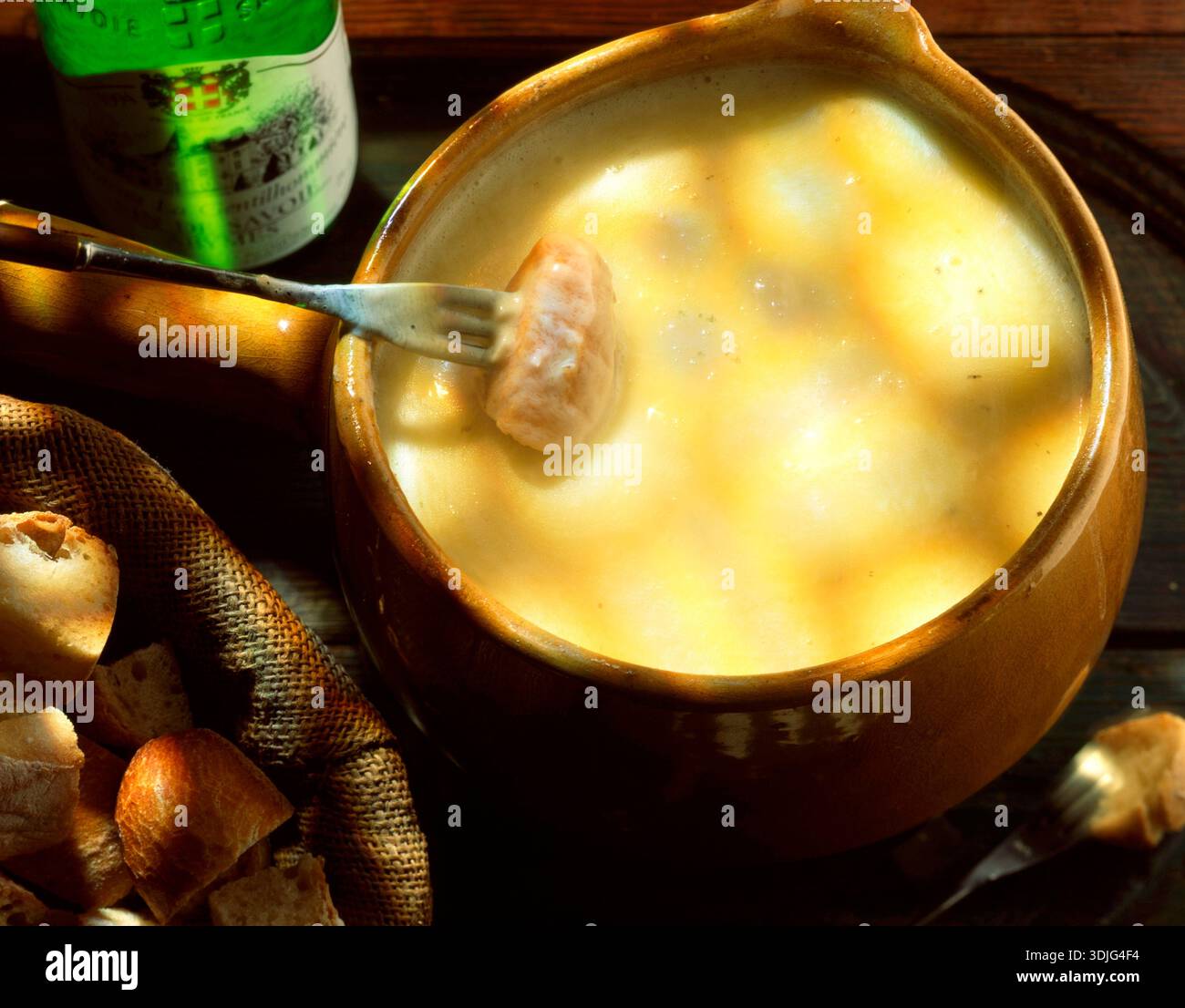 Savoyard cheese fondue hi-res stock photography and images - Alamy
