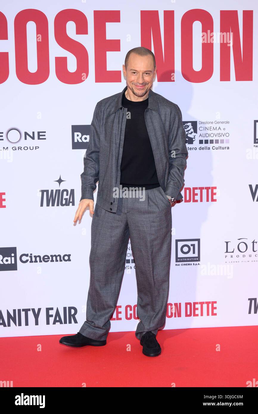 Stefano Accorsi Premiere of the movie -Le cose non dette- Cinema ...
