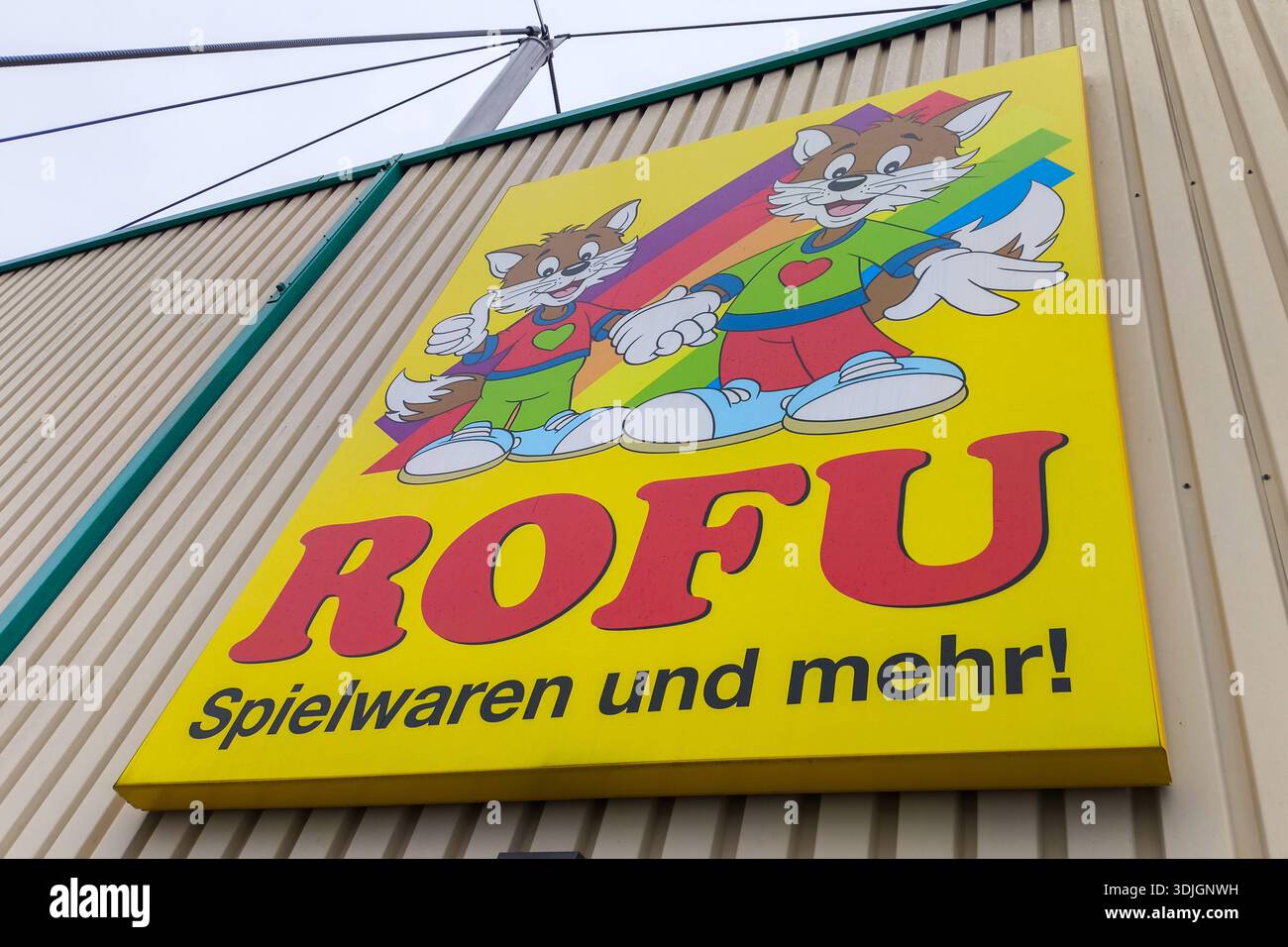 Kempten, Bavaria, Germany - January 26, 2025: A large advertising sign ...