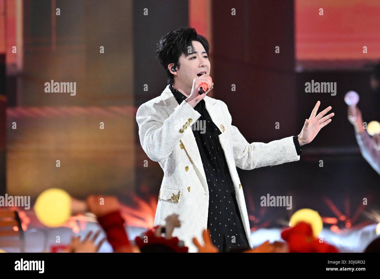 Chinese singer, actor Liu Yuning performs at the 2026 Beijing TV Spring ...