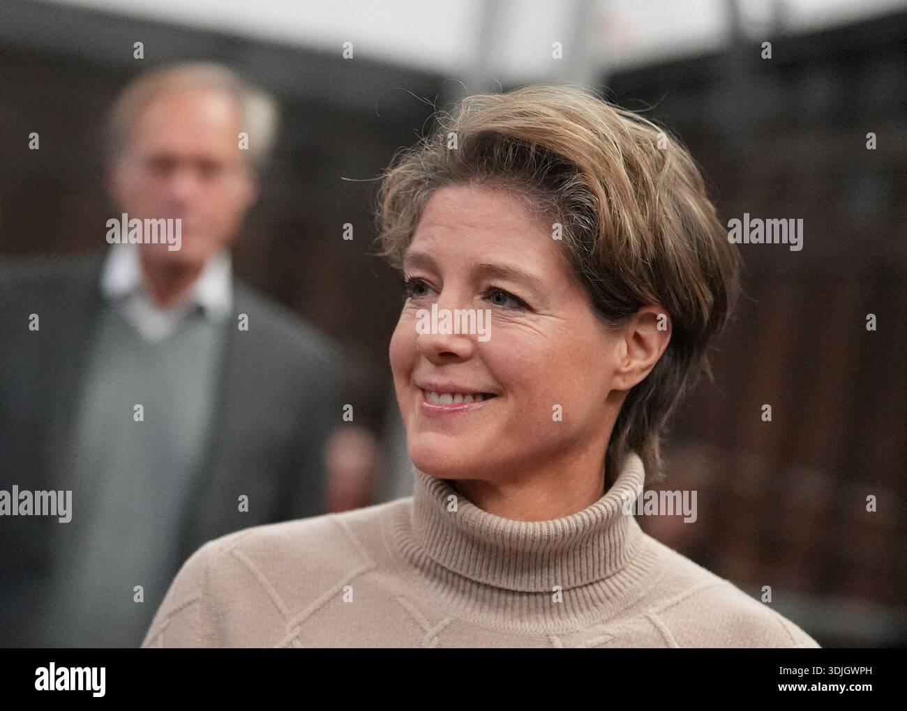 27 January 2026, Hamburg: Christina Block (front), German restaurateur ...