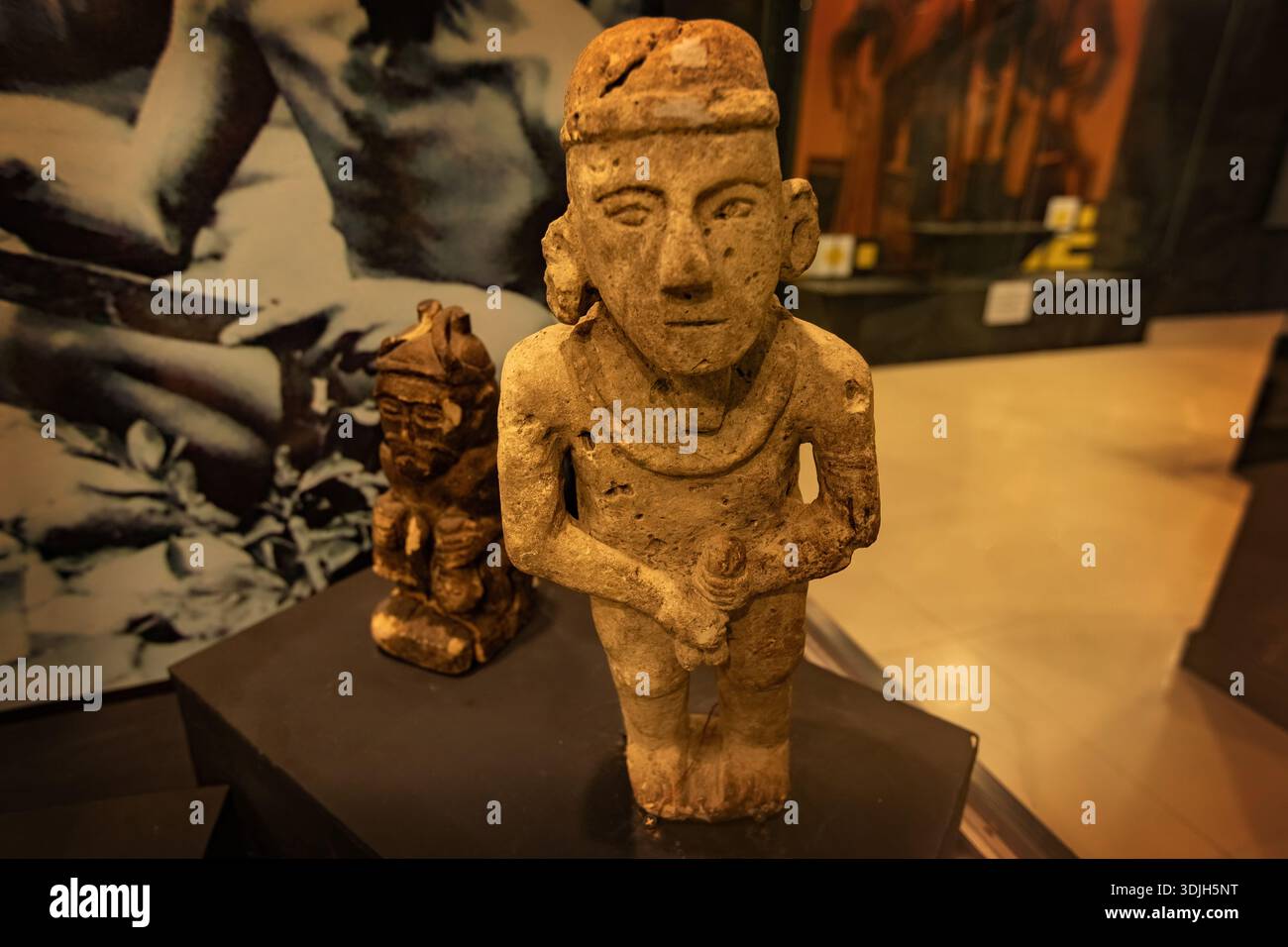 Antique stone statues in the State Museum of North Sumatra Indonesia ...