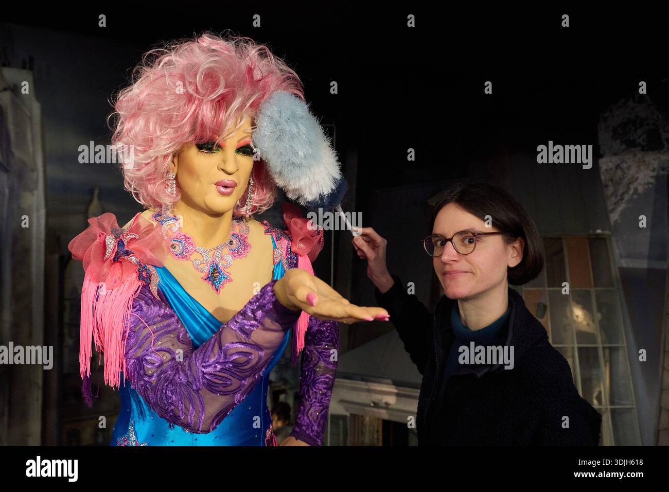 27 January 2026, Hamburg: Susanne Faerber, Managing Director, cleans ...