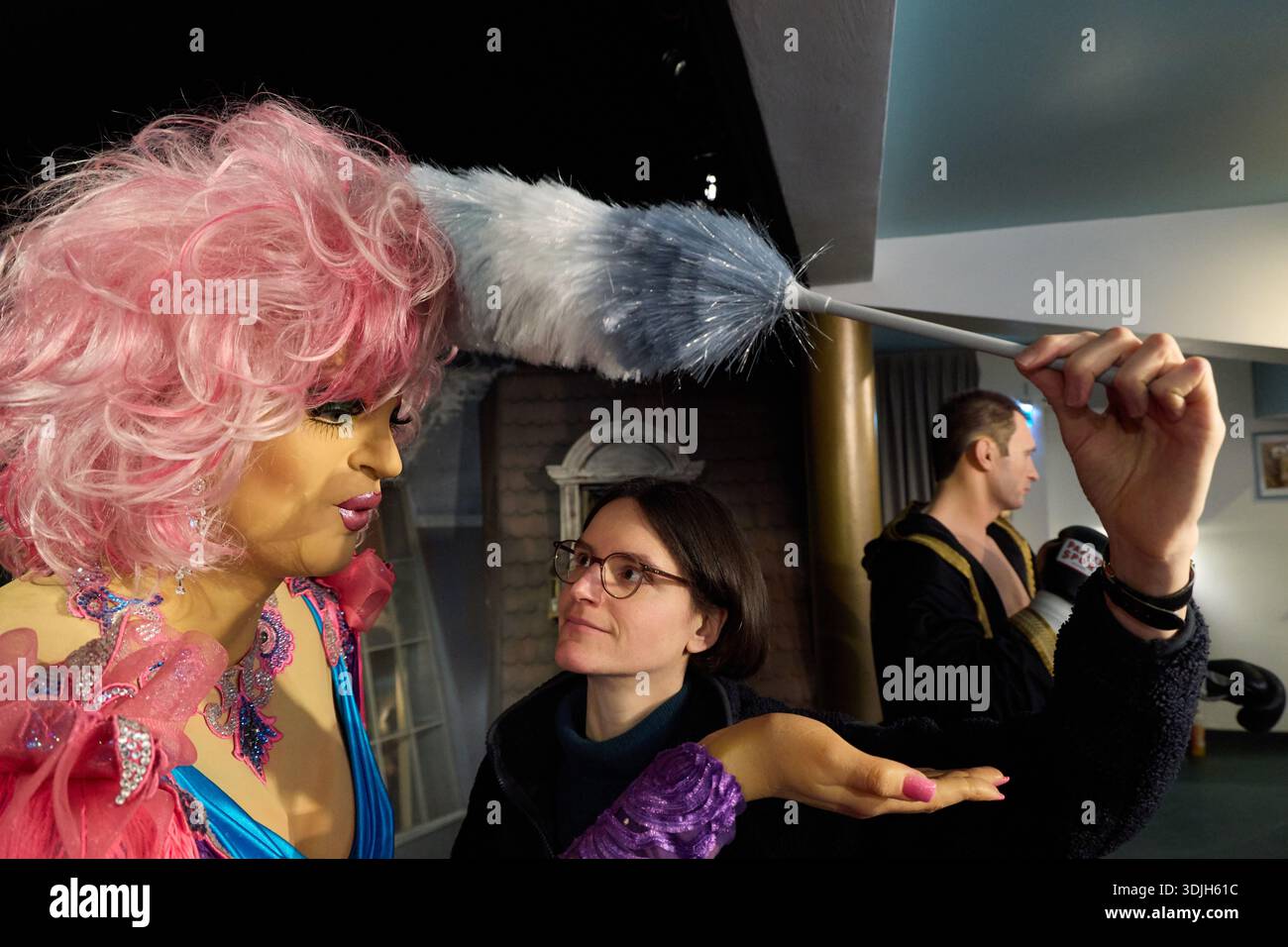 27 January 2026, Hamburg: Susanne Faerber, Managing Director, cleans ...