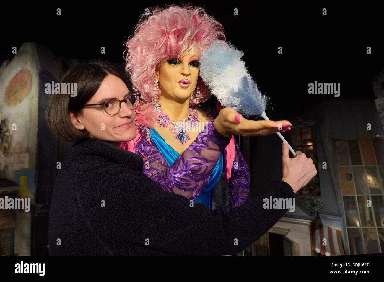 27 January 2026, Hamburg: Susanne Faerber, Managing Director, cleans ...