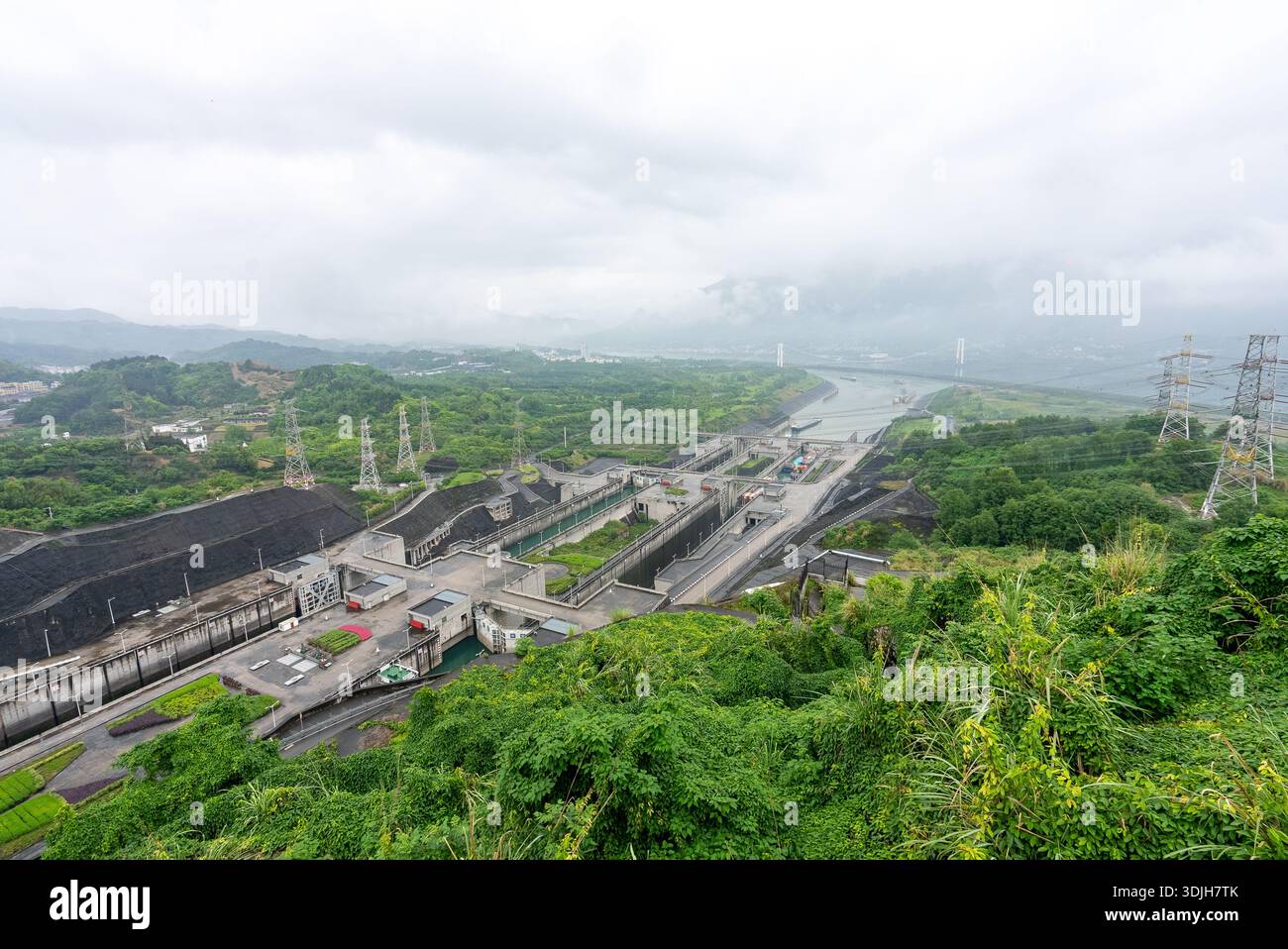 The grand Yangtze River flows through China, a mighty waterway serving ...