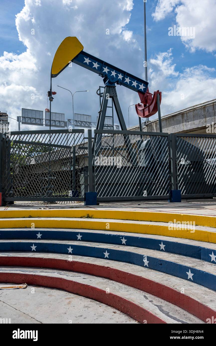 Oil swing as a tribute to oil extraction in Venezuela, which began ...